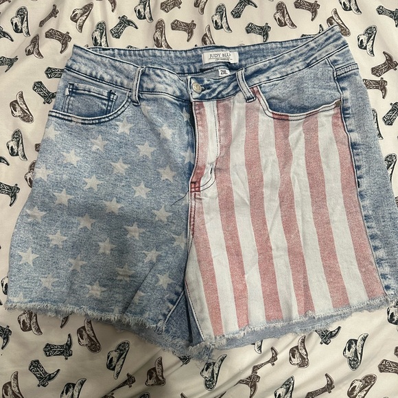 Judy Blue | Shorts | Judy Blue Patriotic Jean Shorts Blue And Red ...